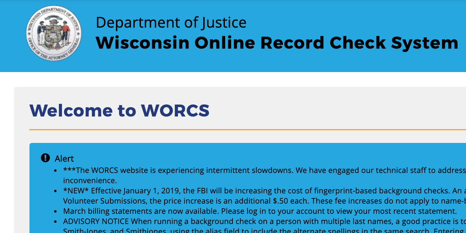 Criminal History Record Public Background Checks